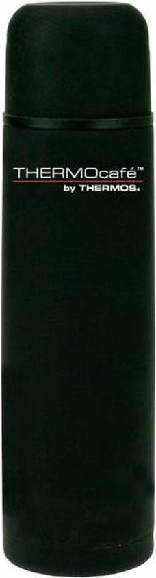 Thermos Everyday thermosfles 1 liter - Zwart Rubber | bol.com