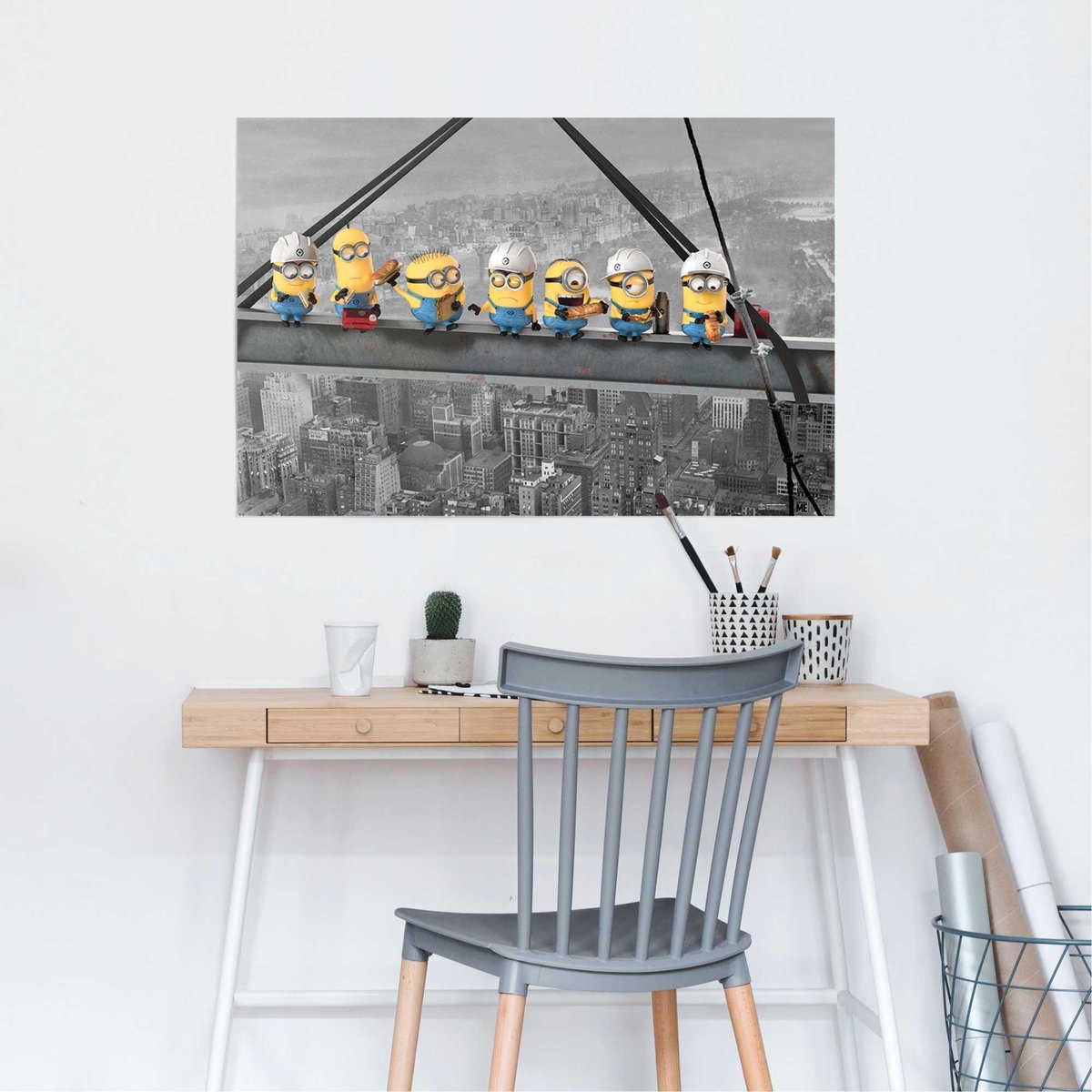 Despicable Me Minions lunch on a skyscraper - Poster 91,5 x 61 cm | bol.com
