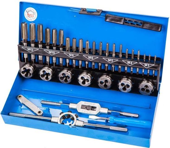 BGS professioneel tappenset HSS staal 32-delig - M3 - M12 - BGS1925 ...