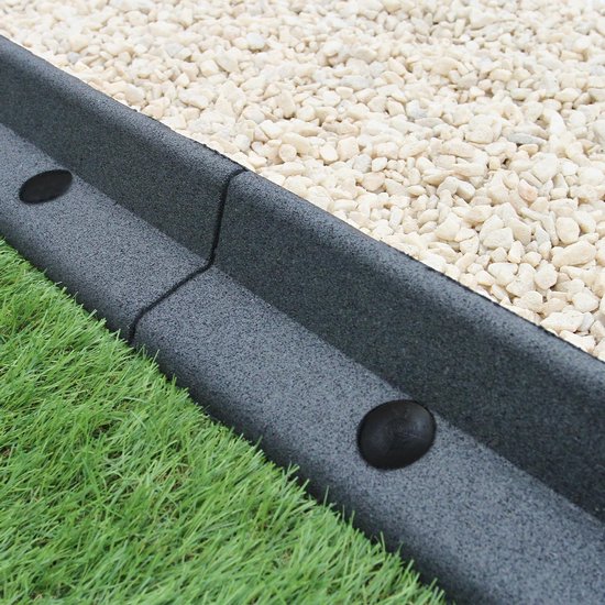 bol.com | Flexibele Borderrand tuin - Grijs - Set: 8 x 1.2 meter (120 x ...
