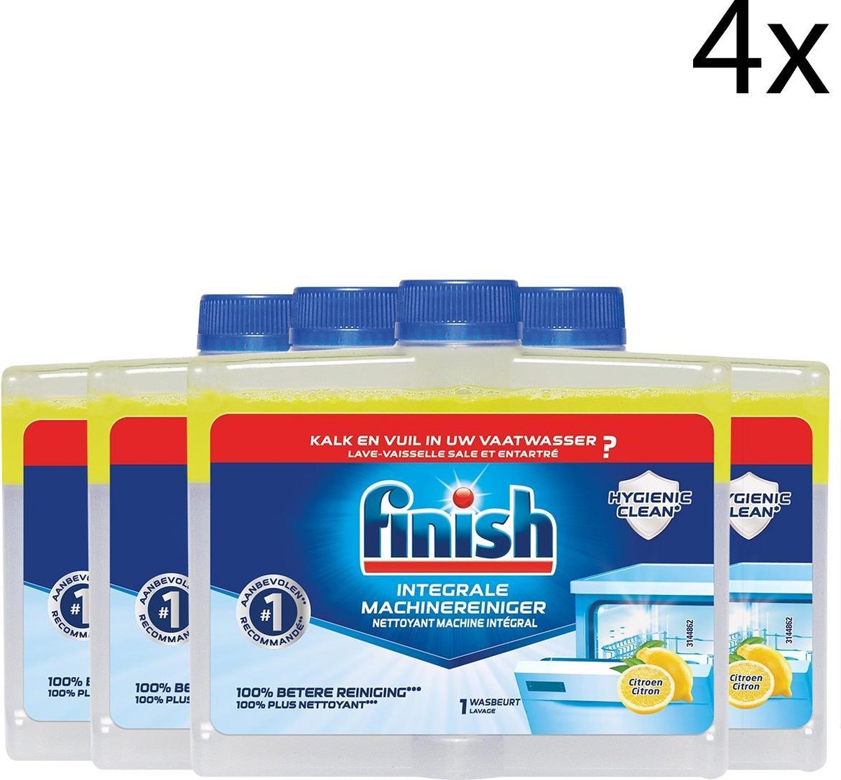 Finish Integrale Machinereiniger Citroen Vaatwasser - 250 ml x4 | bol.com