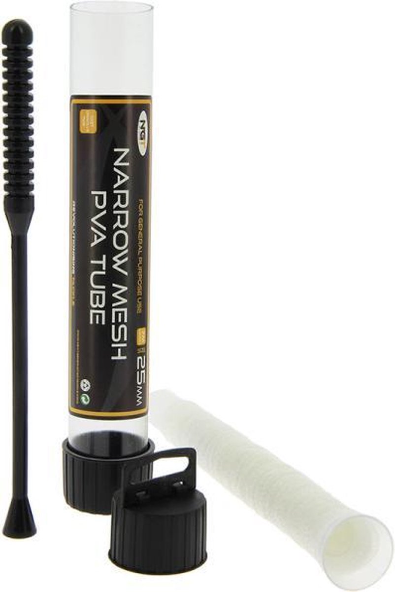 NGT Narrow Tube - 7m x 25mm PVA Mesh incl. Plunger | Pva | bol.com