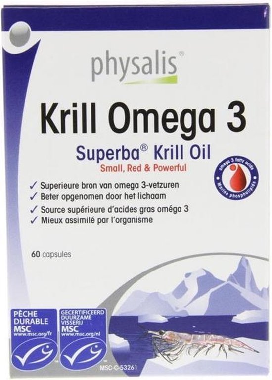 Physalis Supplementen Krill Omega 3 Capsules 60Capsules | bol