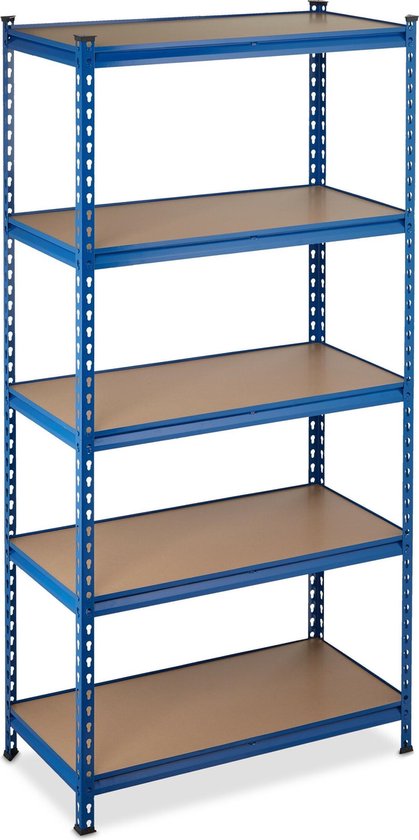Relaxdays stellingkast metaal - 1325 kg belastbaar - opbergrek - 5 ...