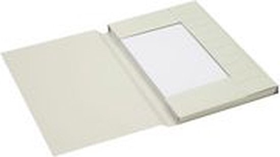 Dossiermap Secolor folio 3 kleppen 225gr grijs | 25 stuks | 25 stuks ...