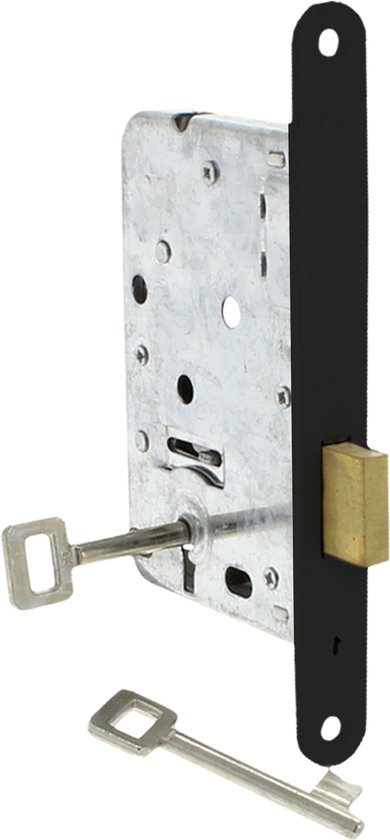 Starx Deurslot – Kastslot – Slot met Voorplaat Zwart – Inbouw – 50 x 55 ...
