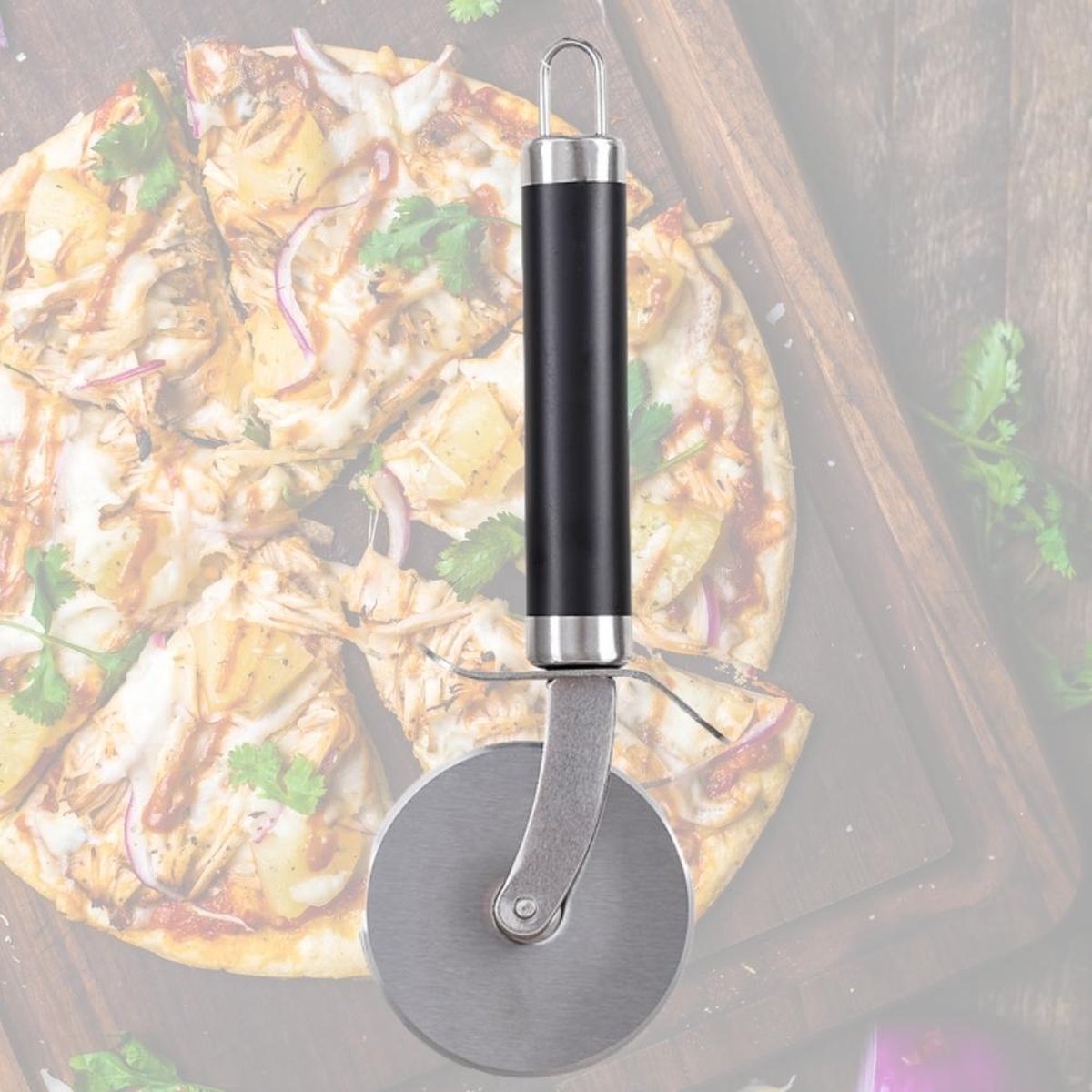 Pizza Snijder - Pizza Mes - Pizza Roller - Pizza Rolmes - Deegsnijder ...