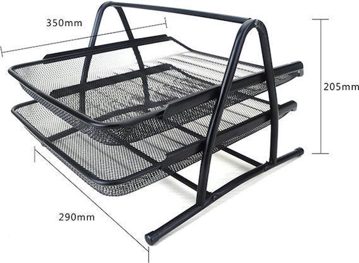 Decopatent® Brievenbak 2 vakken met 2 uitschuifbare lagen - Postbakje ...