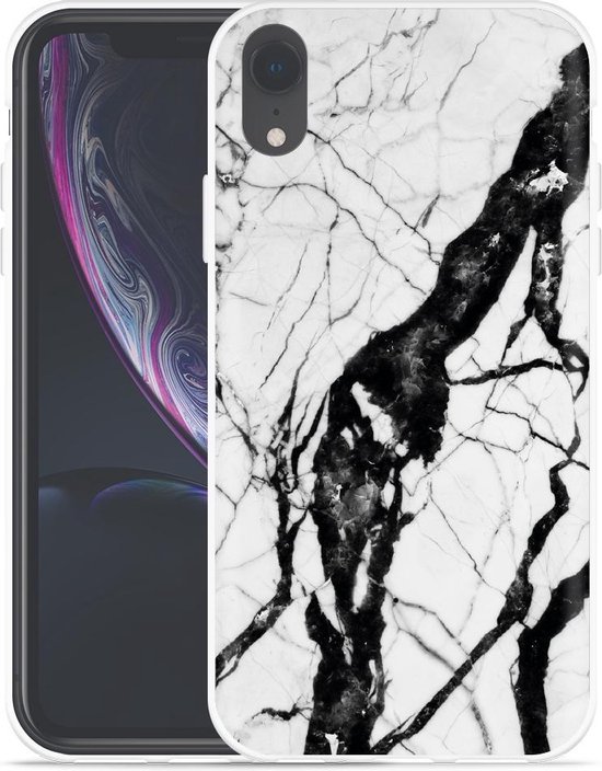 Hoesje Geschikt Voor Apple Iphone Xr Marmer Design Bol