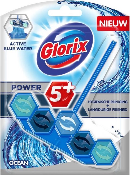 Glorix Toiletblok Blauw Water Ocean - Actief blauw water en reinigend ...