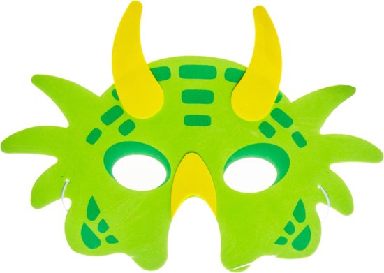 Lg-imports Masker Dino Junior 21 X 16 Cm Karton Groen/geel | bol.com