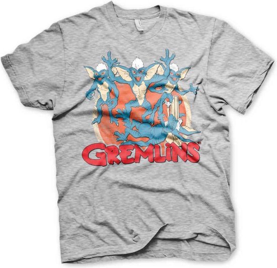 Gremlins Heren Tshirt -2XL- Group Grijs | bol