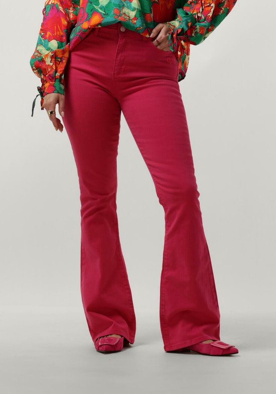 Fabienne Chapot Eva Flar Jeans Dames - Broek - Roze - Maat 26/34 | bol