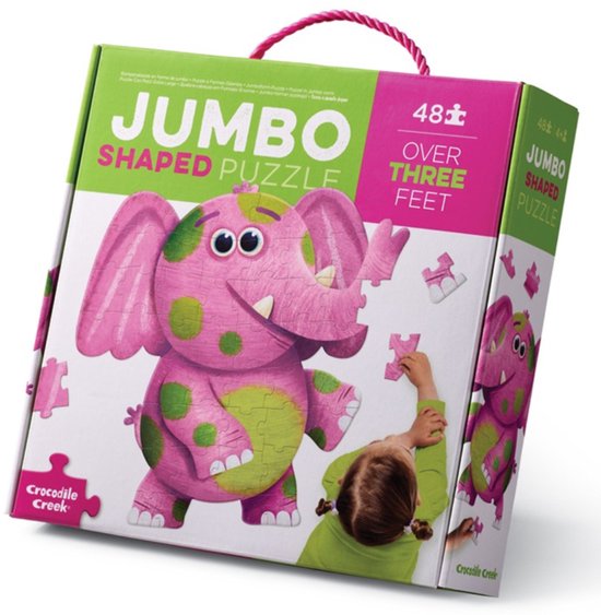 Crocodile Creek Jumbo Puzzel Olifant - 48 stukjes | bol