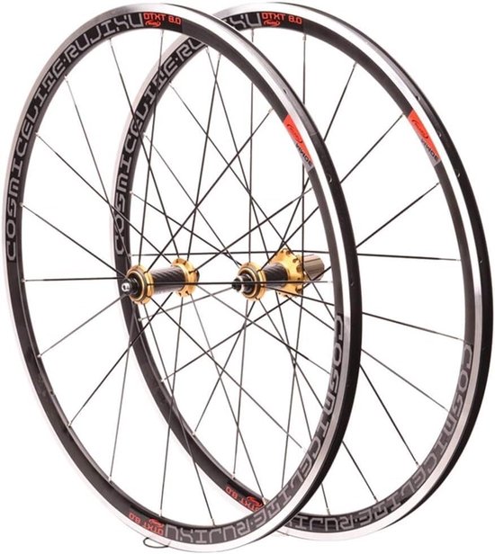 Bicycle Wheels 700C Road Bike Wheelset Double Wall Rims 30mm High Speed ...