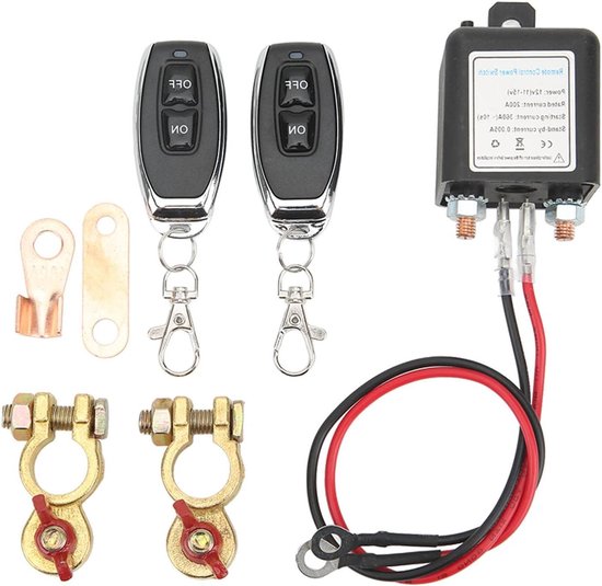 Draadloze Accuschakelaar met Afstandsbediening - Auto Accu Kill Switch ...