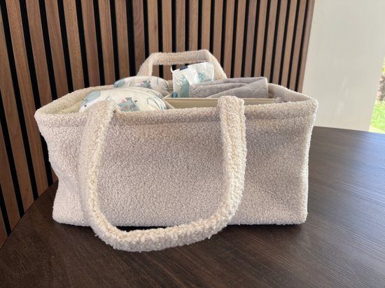 JAXX - Commodemand -teddy beige - Luier Organizer - commode organizer ...