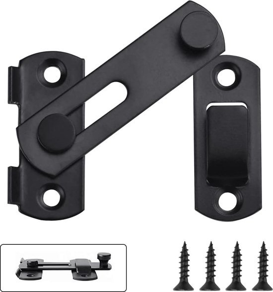 4 stuks roestvrij stalen deurgrendel, flip latch, kleine deurgrendel ...