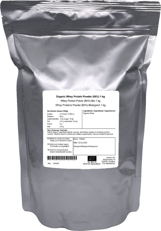 Whey Proteïne Poeder (80%) - 1 Kg - Holyflavours | bol
