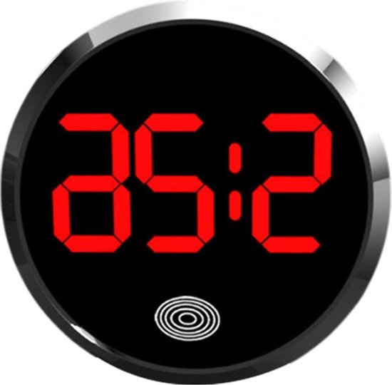 Ronde digitale klok voor auto-dashboard - Voertuigdecoratie - Draagbare ...