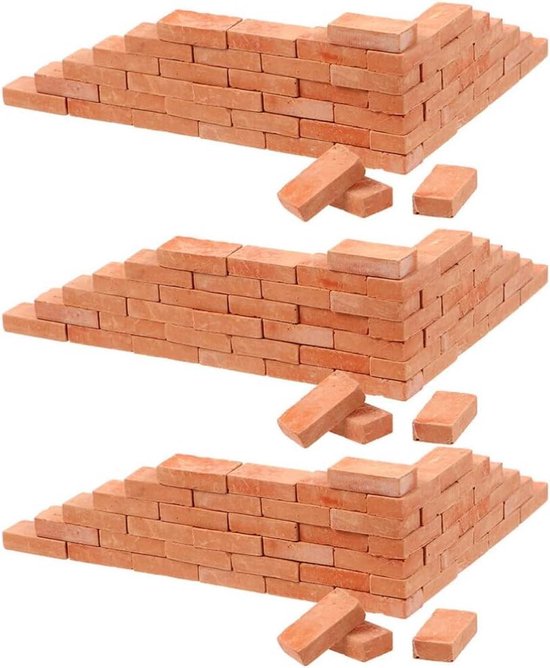 150 stuks gesimuleerde baksteen model neptegels miniatuurtegels mini ...