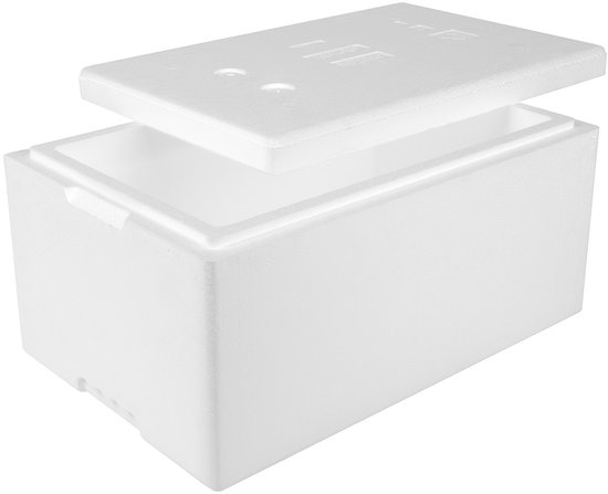 Termobox Styrofoam thermische box met deksel PZH certificaat 580x380x285mm 32L Arpack | bol