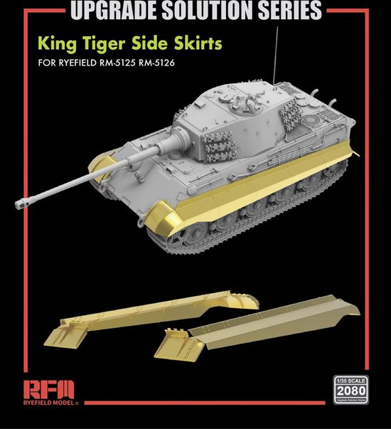 Rye Field Model Modelbouwdecoratie - 2080 King Tiger Sideskirts ...
