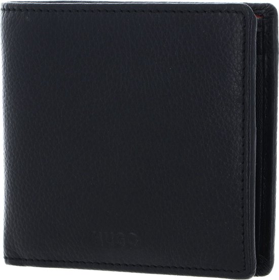 HUGO Portemonnee New Subway 4 Cc Coin Wallet Black Zwart | bol