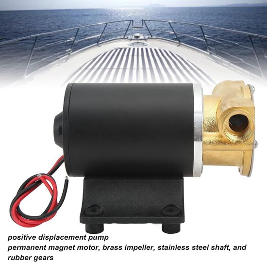 Zelfaanzuigende waaier lenspomp 12V voor auto boot - zeewater transfer ...