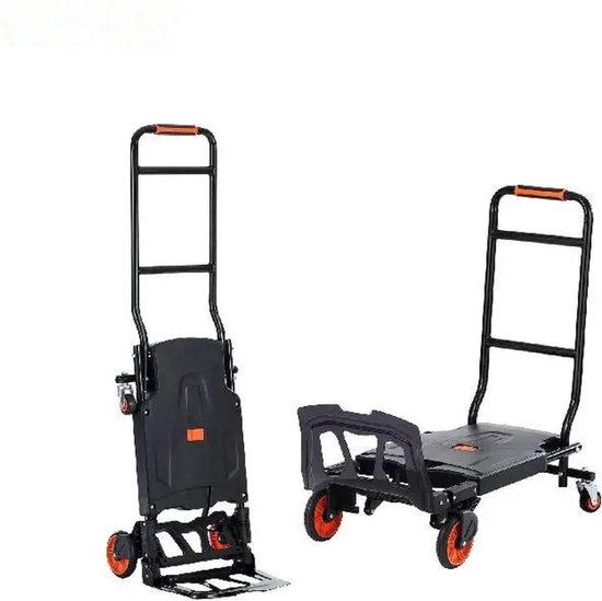 Inklapbare Steekwagen - Opvouwbare Handtruck - 2 in 1 Aluminium Kar ...