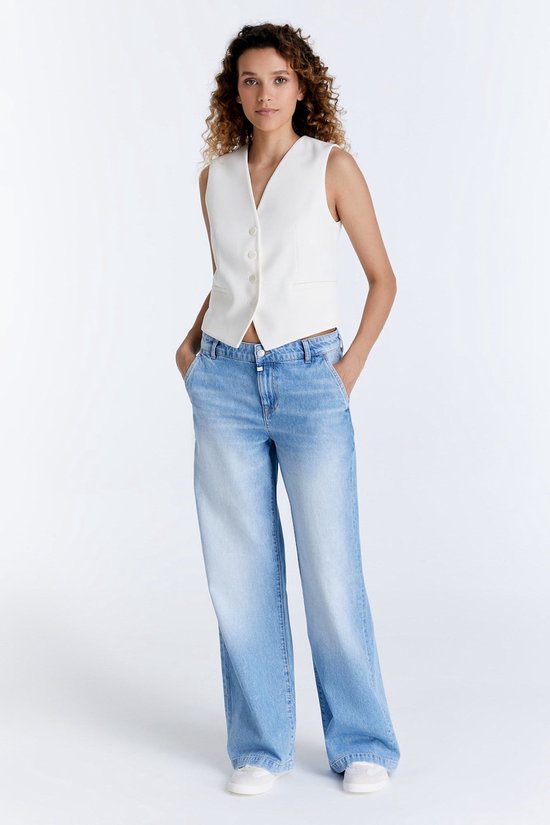 COJ - Maxine - Wide Leg Jeans - Light Blue | bol
