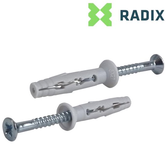Radix - FX Pro - Nagelpluggen/Slagpluggen - Verzonken kop - 5 x 27/5mm ...