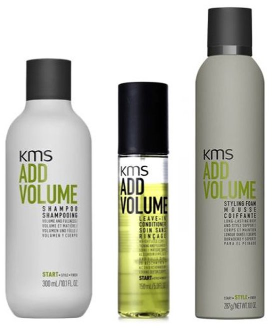 KMS Add Volume Voordeelset - Shampoo - Leave-In Conditioner - Styling ...