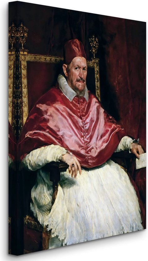 Diego Velazquez - Portrait of Pope Innocent X (1650) - Portret van paus ...