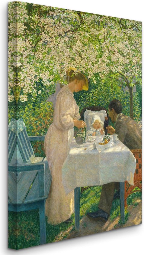 Ernst Eitner - Spring, The Artist and his Family - Lente, De Kunstenaar ...