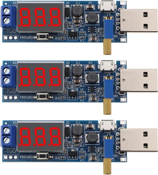 USB Input Regulator Board - Vervanging DC 3.5V-12V naar 1.2V-24V ...