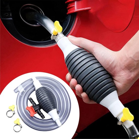 Handpomp voor vloeistoffen - benzine diesel - met vloeistofregelaar - 2 ...