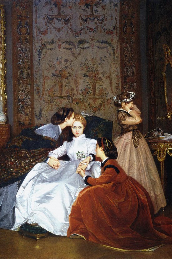 Auguste Toulmouche - La Fiancée Hésitante, The Reluctant Bride, De ...