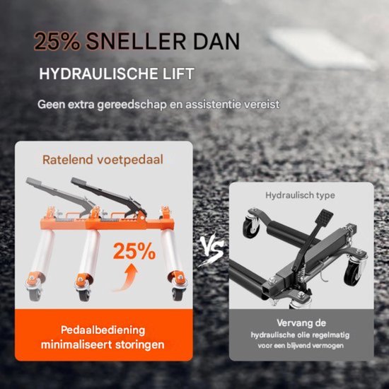 Voertuiglift Dolly - Wieldolly Autowiel - Mechanische Jack - Lift ...