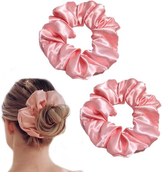 Haarelastiekjes premium satijn zijden elastisch haar lang Dunne ...