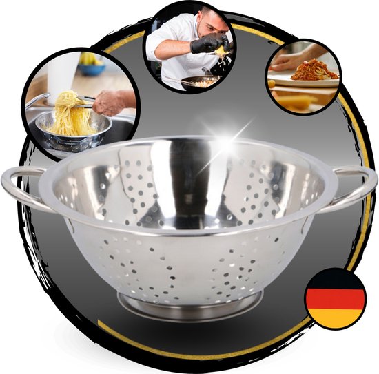 TronicXL 3 stuks Keukenzeef RVS - Vergiet - Pasta Zeef - Universeel ...