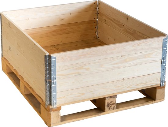 Moestuinbak 120x100x20 cm. (Blok pallet) | bol