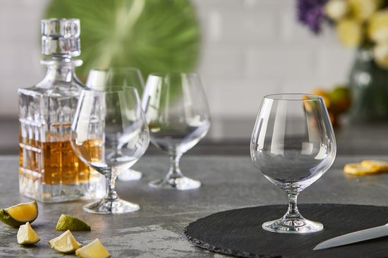 Spiegelau 4-delige cognacglazenset, wijnglazen, kristalglas, 558 ml ...
