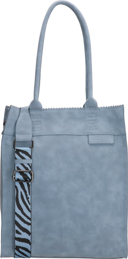 Zebra Trends Merel Shopper - Lichtblauw | bol
