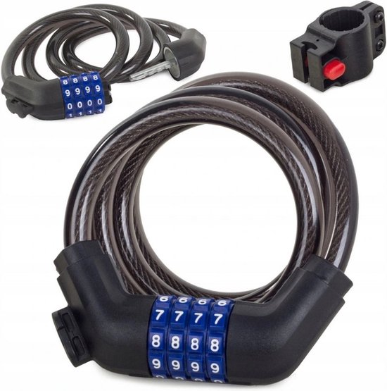 Fietsslot combinatieslot - 4 Cijfers - EXTRA veilig - fiets slot ...