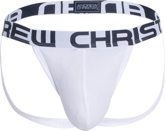 Andrew Christian BULGE C-RING JOCK White - MAAT M - Heren Ondergoed ...