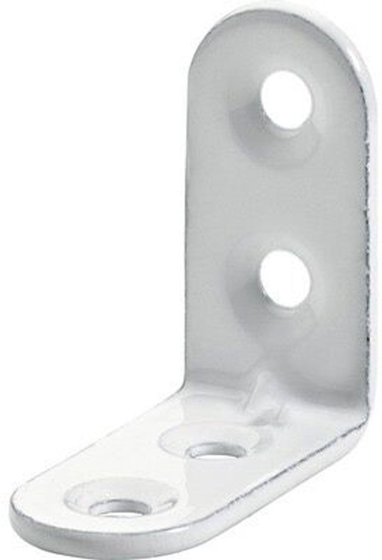 Hoekbeugel Staal Wit 100x100x20mm | bol