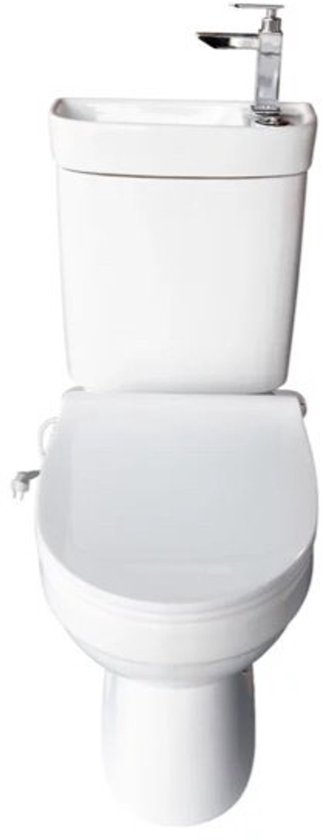 Ecompleet - Toilet met ingebouwde wasbak en kraan | bol