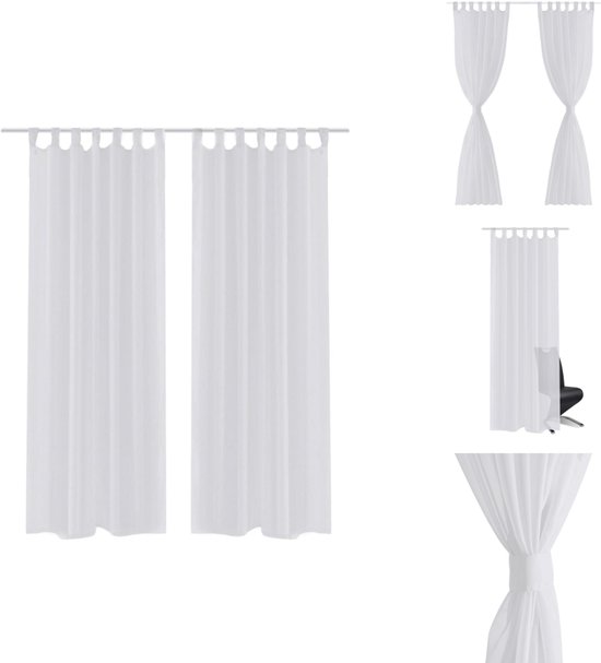 vidaXL Gordijn - Gordijnen - Vitrage - Vitrages - | bol