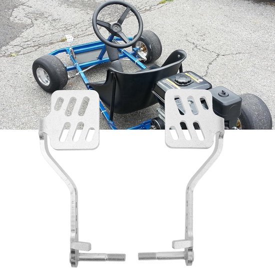 Rem-gaspedalen Go Kart-pedalenset - Antislipoppervlak - Roestbestendig ...